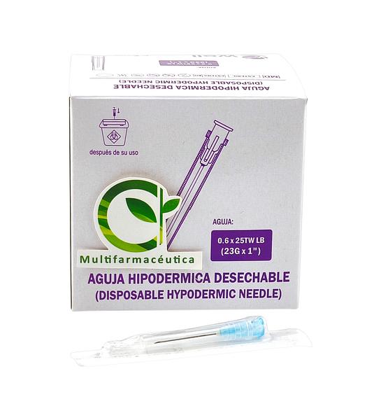 Aguja Hipodérmica 23 G X 1 Well